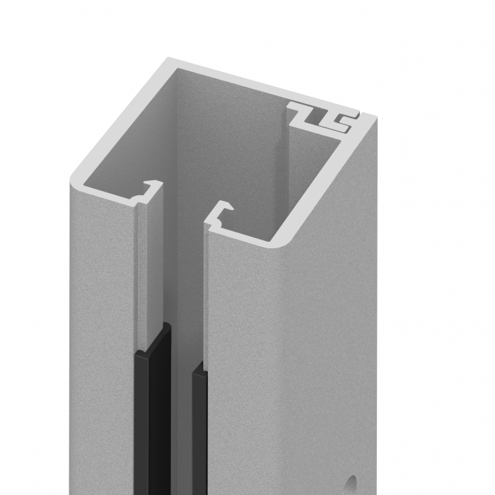 System U-Klemmprofil 2776, silber - 192cm | Zaun