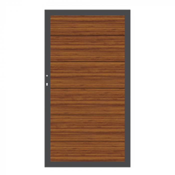 System Alu Plus XL Tor Bambus 3989 98x180 cm Universalanschlag | Zaun